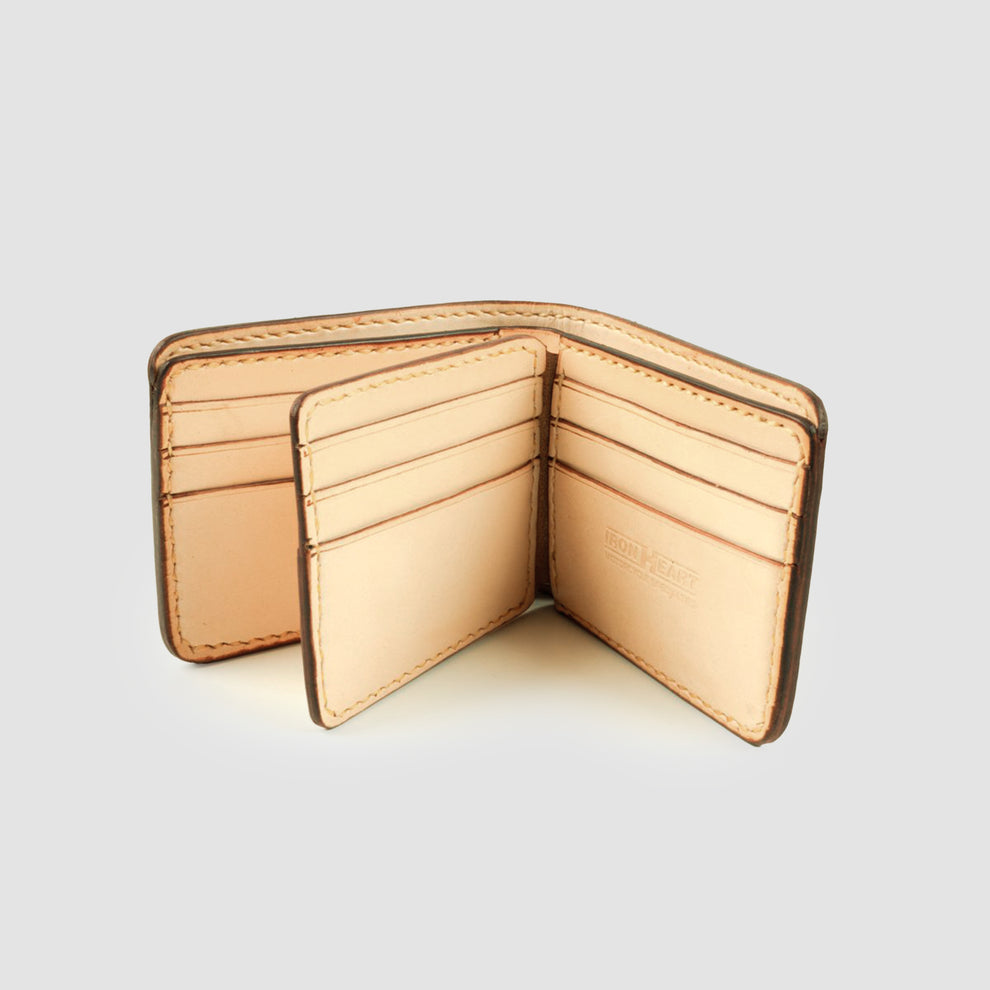 Slimline Small Shell Cordovan Wallet Natural – Silver Santa Fe