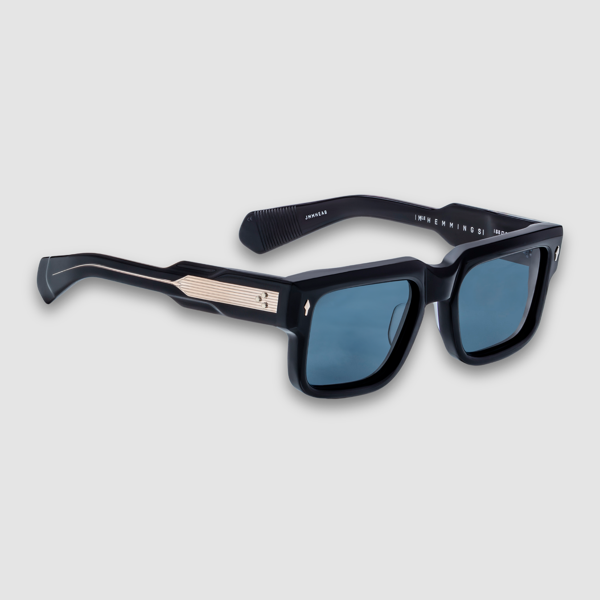 Hemmings, Lacquer , Blue Lenses, Light Gold Hardwear – Silver Santa Fe